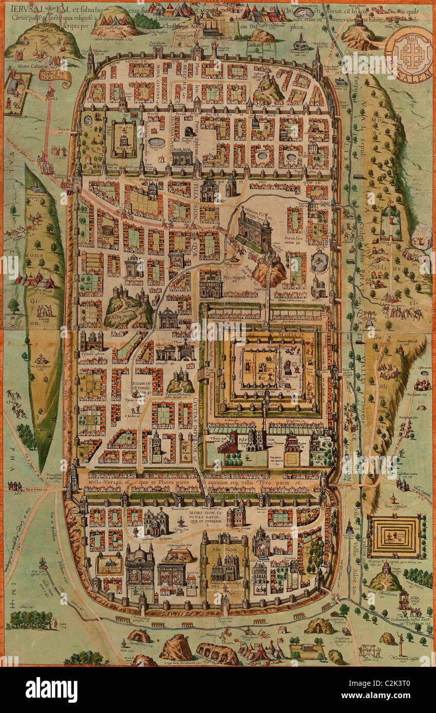 Jerusalem Map High Resolution Stock Photography and Images - Alamy