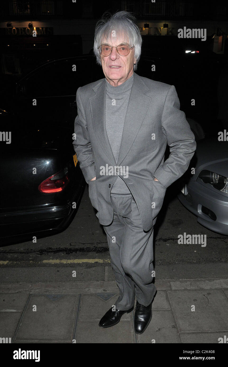 Bernie Ecclestone arrives at Cipriani restaurant London, England - 15. ...