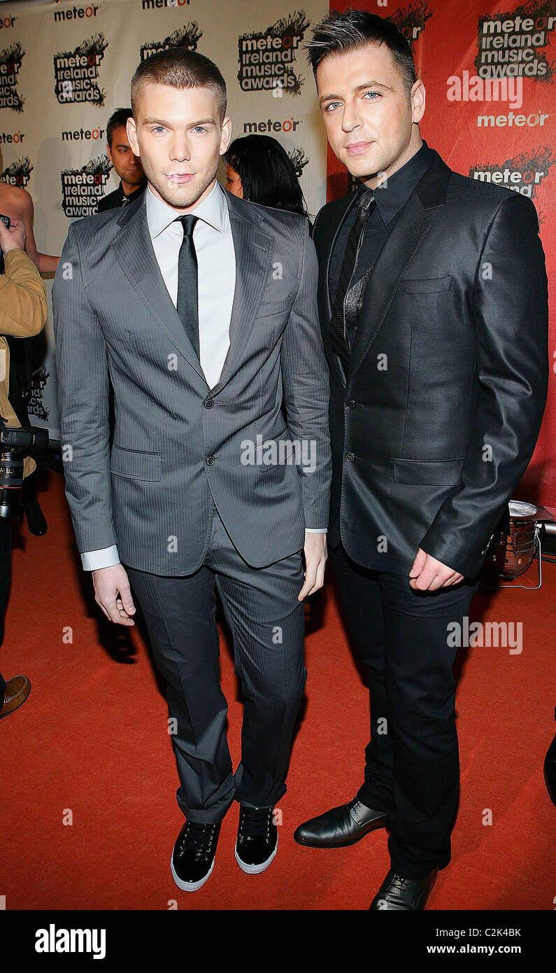 Kevin McDaid and Mark Feehily of Westlife 2008 Meteor Music Awards ...