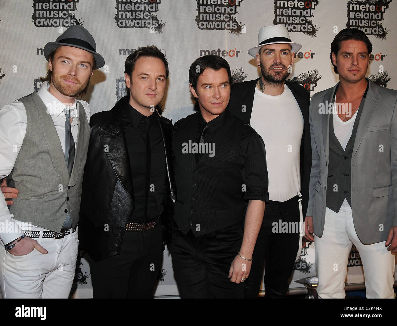 Boyzone Meteor Irish Music Awards at RDS - Arrivals Dublin, Ireland ...