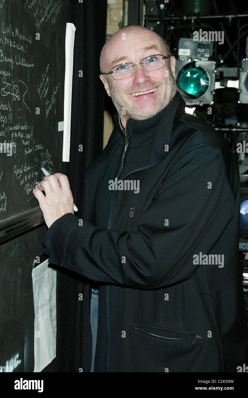 Phil Collins at Broadway's New Musical 'The Little Mermaid' at the Lunt ...