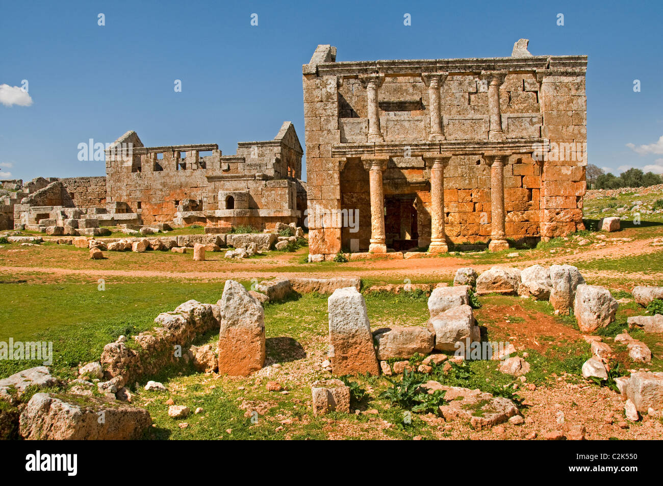 Serjilla, Syria, Dead City, contains about, 700 sites, Jebel Riha, near ...