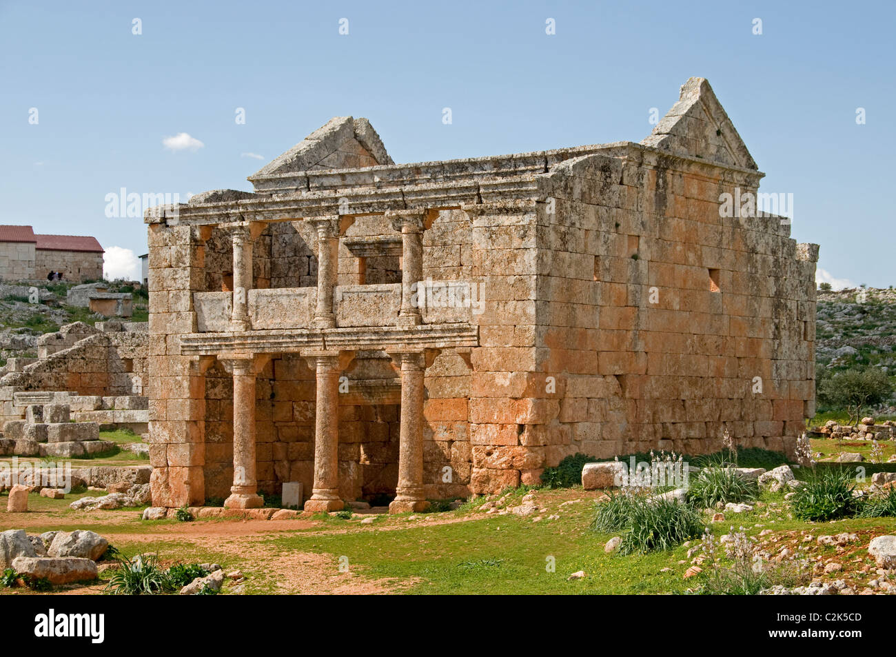 Serjilla, Syria, Dead City, contains about, 700 sites, Jebel Riha, near ...