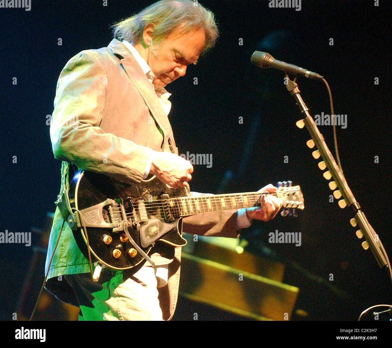 Neil Young performing live in concert at RAI Amsterdam, Netherlands ...