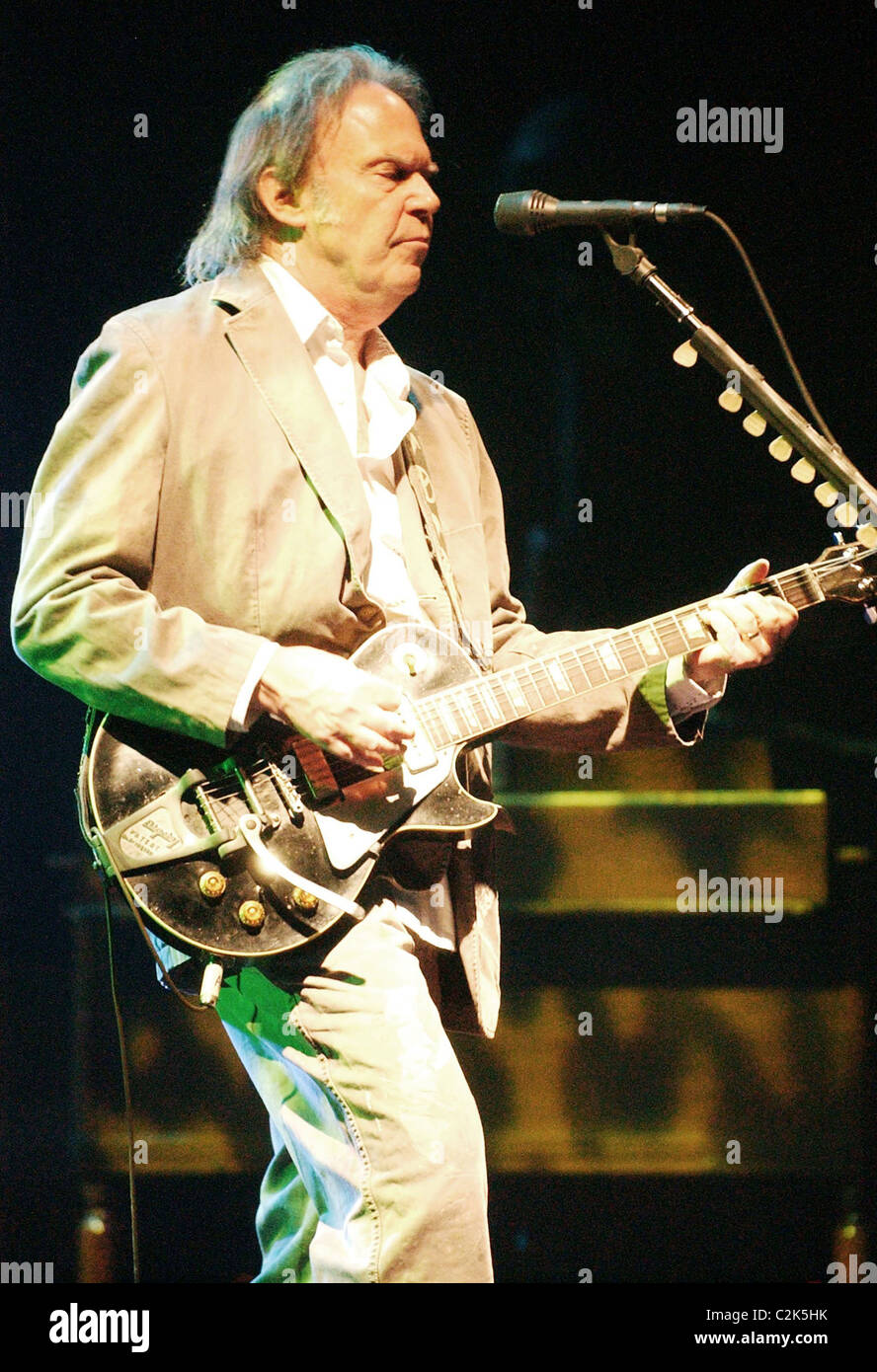 Neil Young performing live in concert at RAI Amsterdam, Netherlands ...