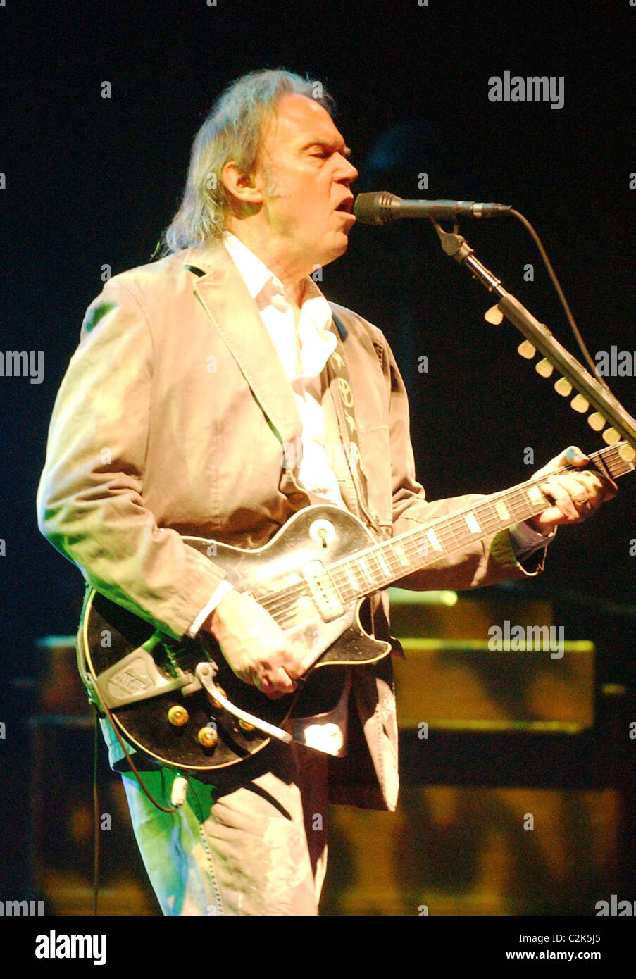 Neil Young performing live in concert at RAI Amsterdam, Netherlands ...