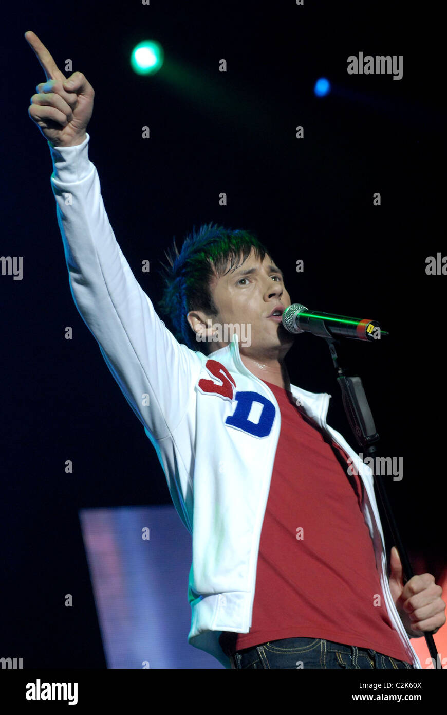 X Factor finalist, Sean Smith of 'Same Difference' performing at the 'X ...