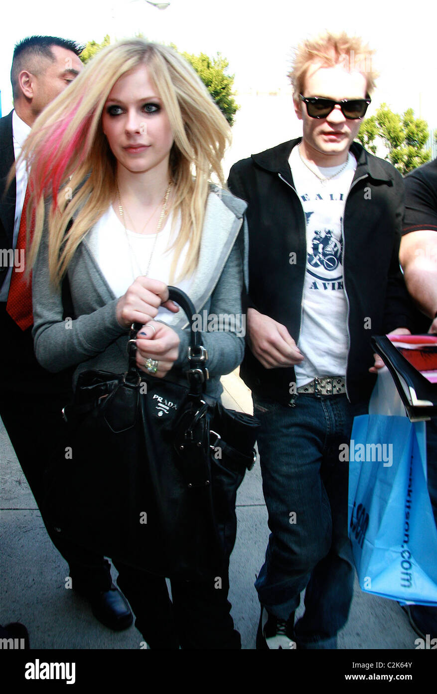Avril Lavigne and her husband Deryck Whibley shop at baby stores on ...