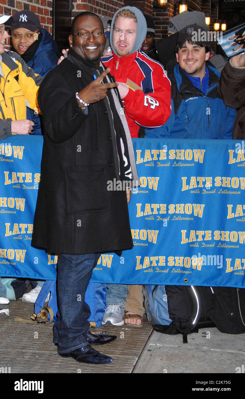 Randy Jackson outside Ed Sullivan Theatre for the 'Late Show With David ...