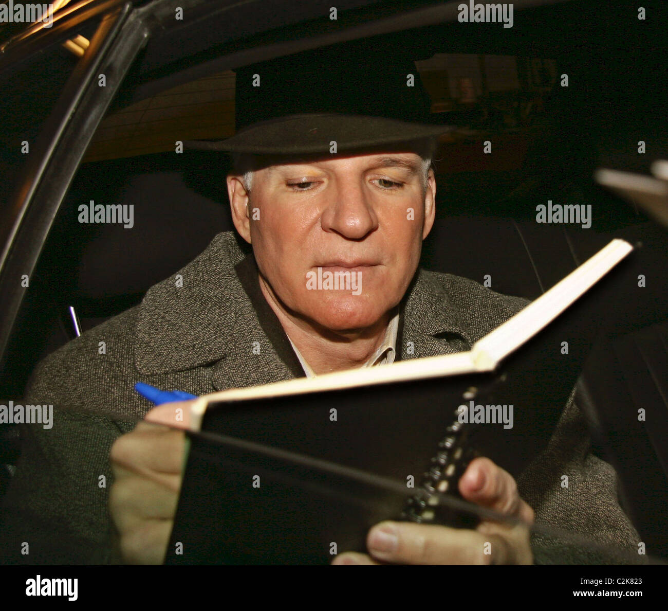 Steve Martin signs autographs while leaving ABC Studios after appearing ...