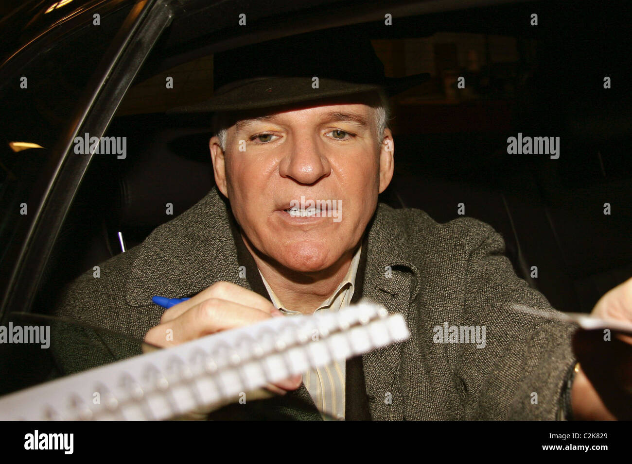 Steve Martin signs autographs while leaving ABC Studios after appearing ...