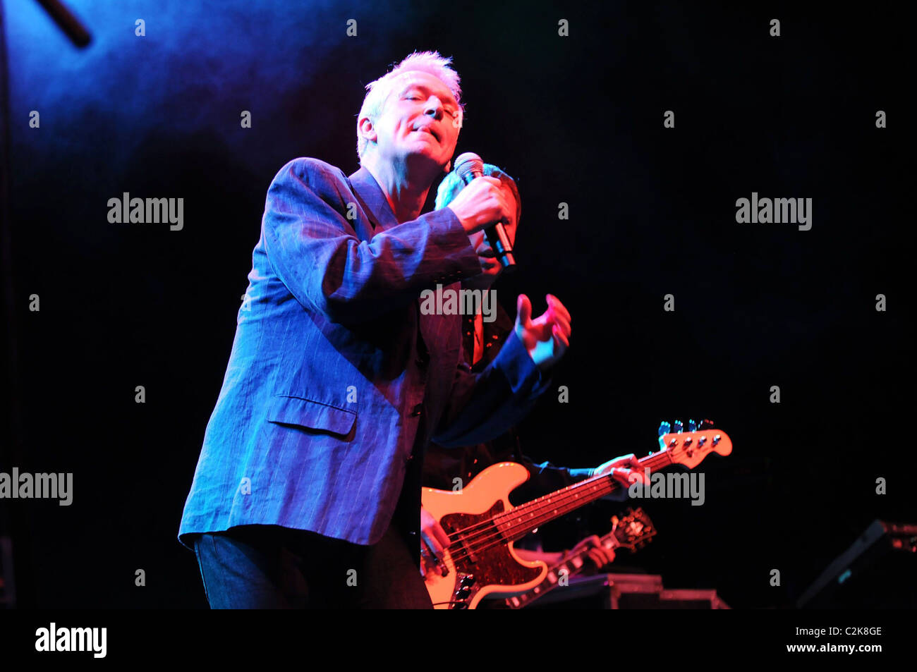 Rob Harris and his band performing live at the Childline Rocks concert ...