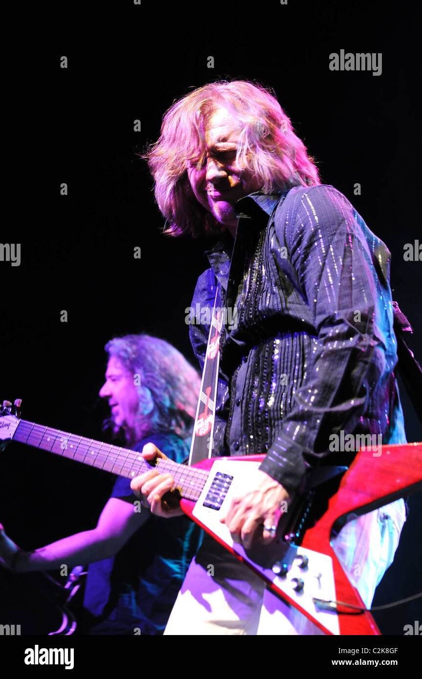 Rob Harris and his band performing live at the Childline Rocks concert ...