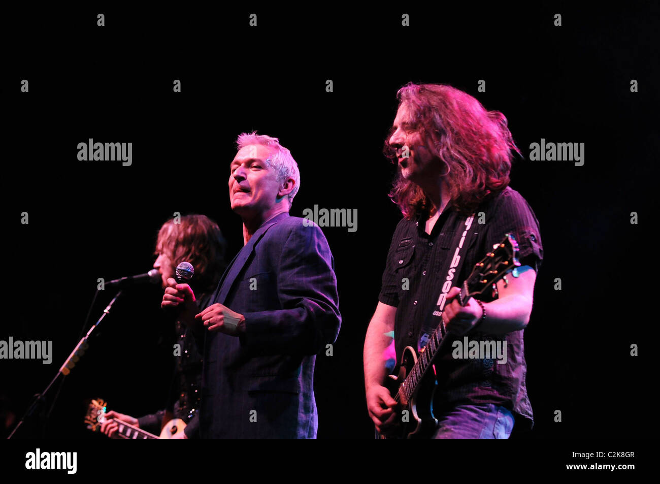 Rob Harris and his band performing live at the Childline Rocks concert ...