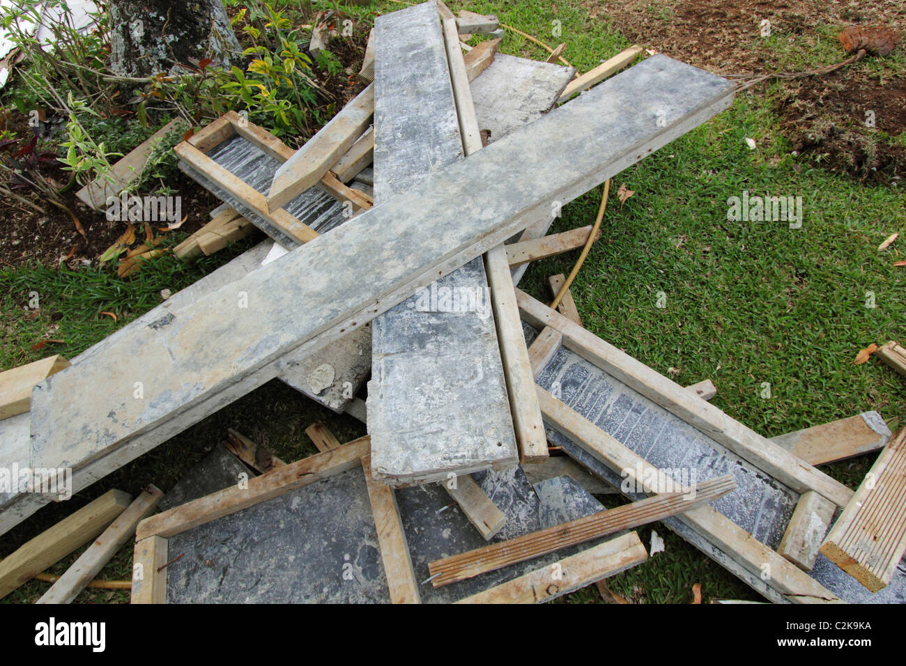 FORMWORK ON BUILDING SITE HORIZONTAL BDB12067 Stock Photo - Alamy