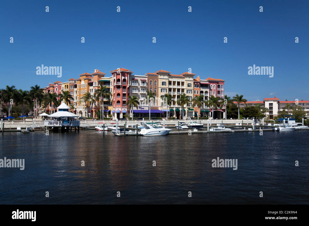 Naples Bayfront and Marina Stock Photo - Alamy