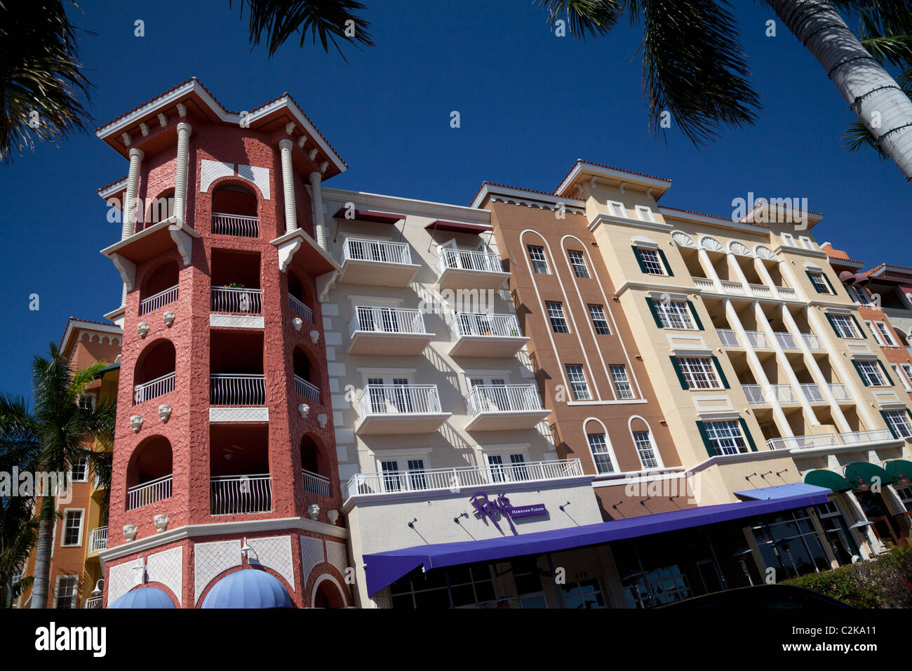 Naples Bayfront shopping area and luxury accommodation, Naples, Florida ...