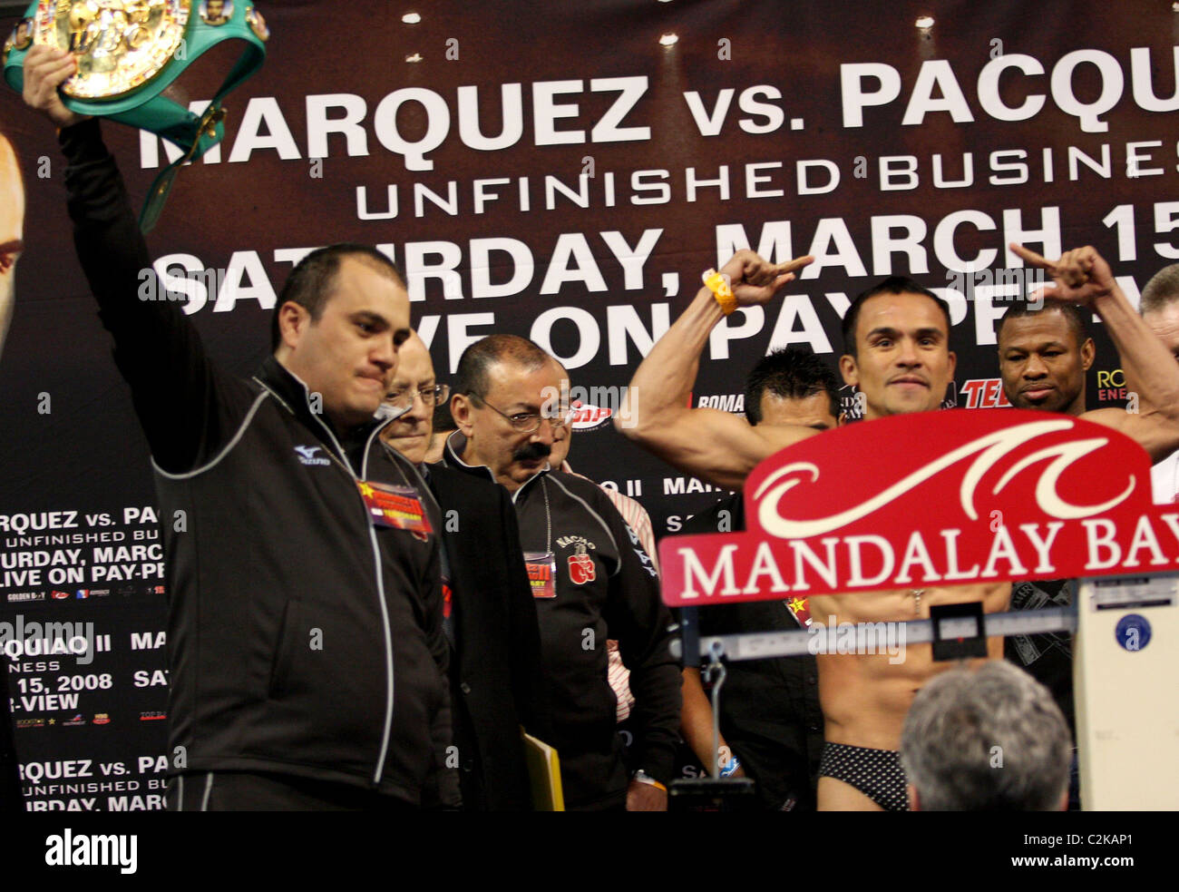 Juan Manuel Marquez Juan Manuel Marquez and Manny Pacquiao Weigh-ins ...