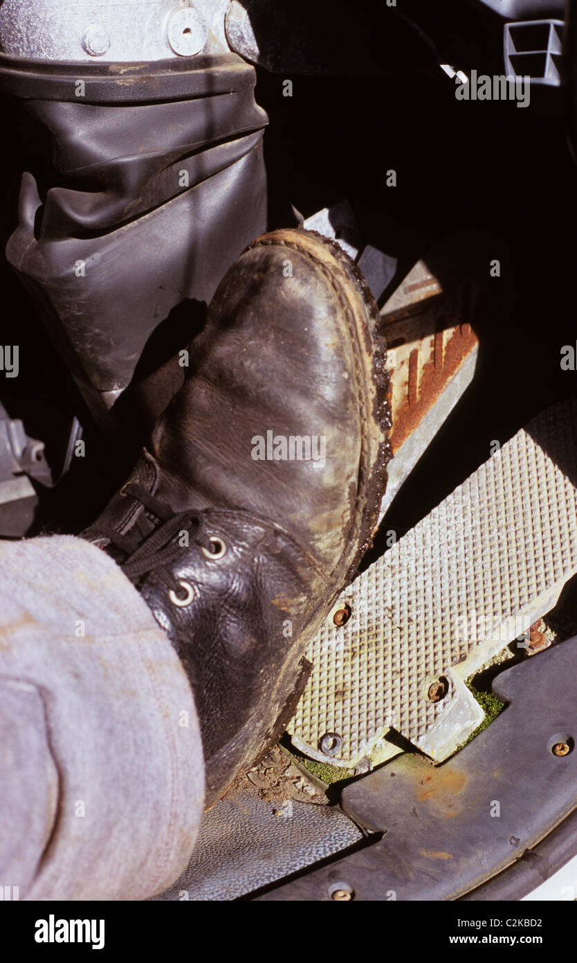 Foot on brake pedal hi-res stock photography and images - Alamy