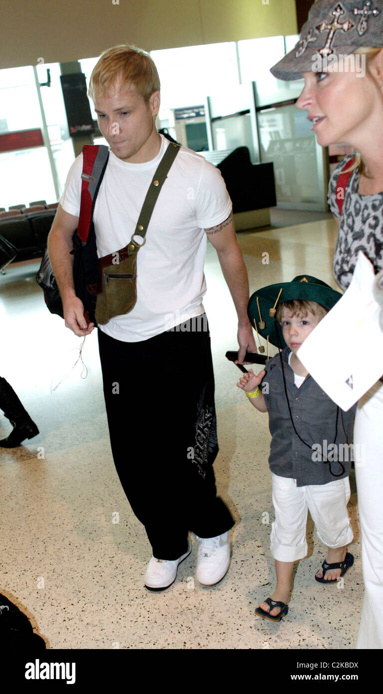 Brian littrell wife son backstreet hi-res stock photography and images ...