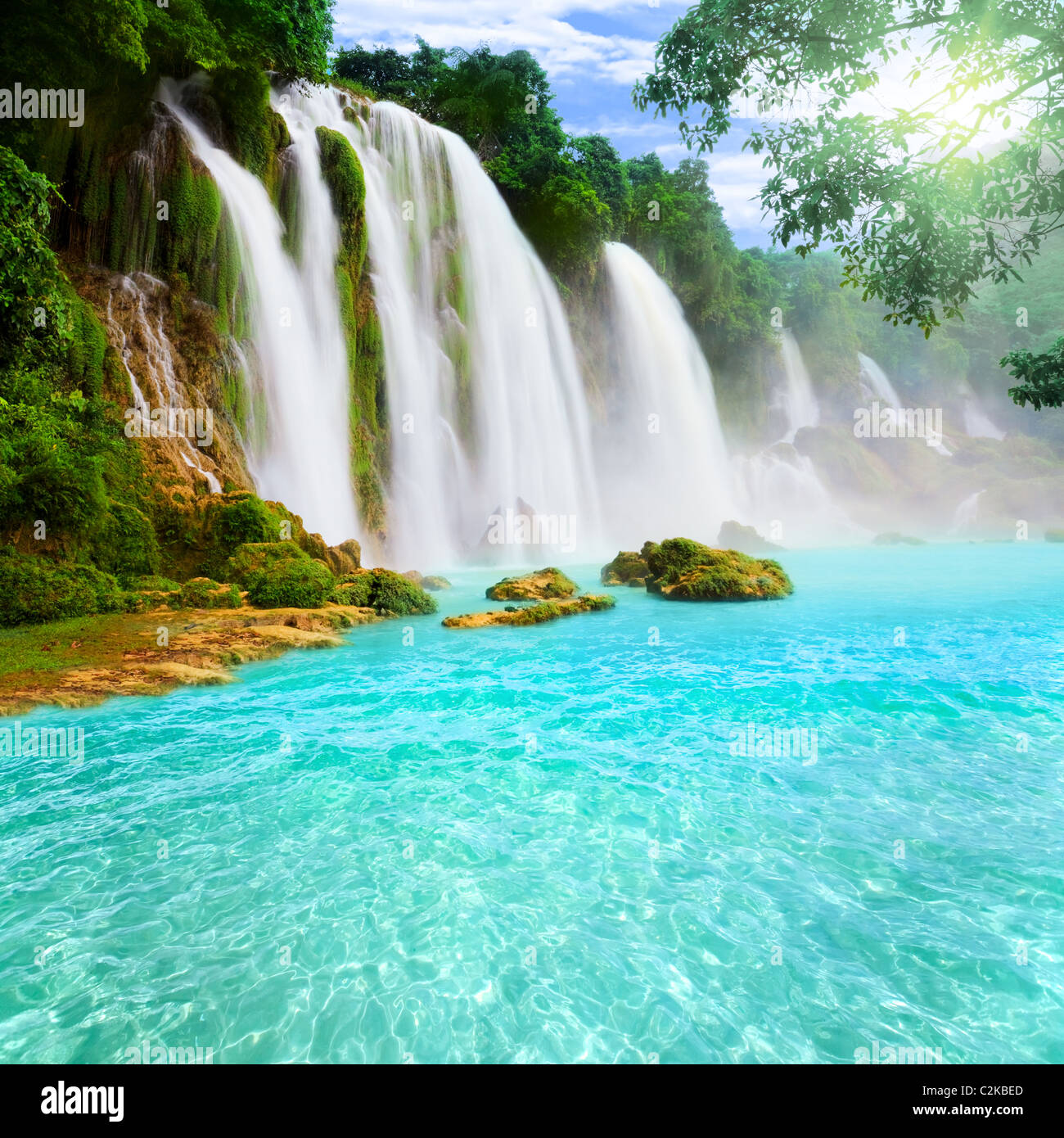 Ban gioc detian waterfall hi-res stock photography and images - Alamy