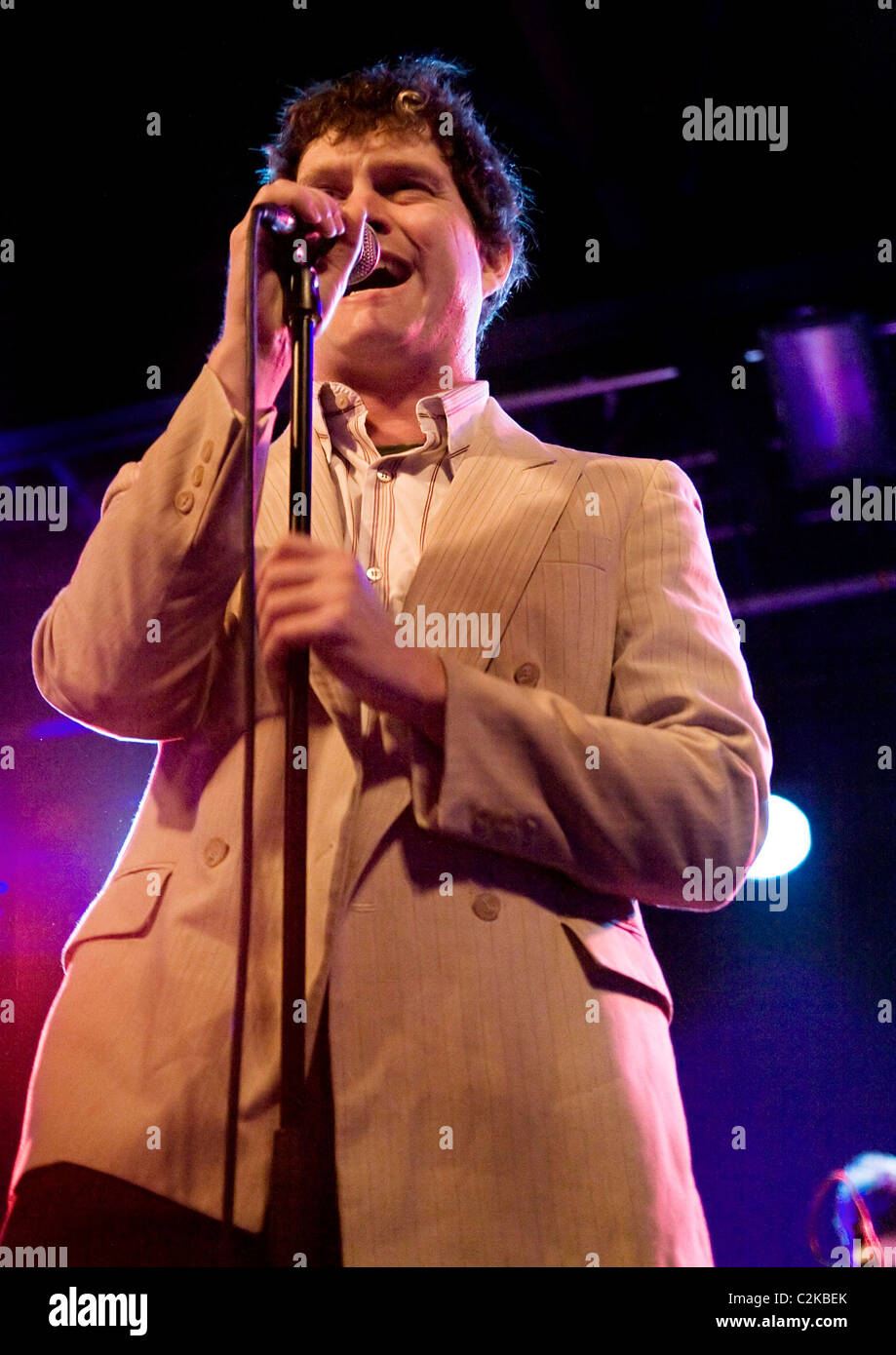 Electric Six performing at Liverpool Carling Academy Liverpool, England ...