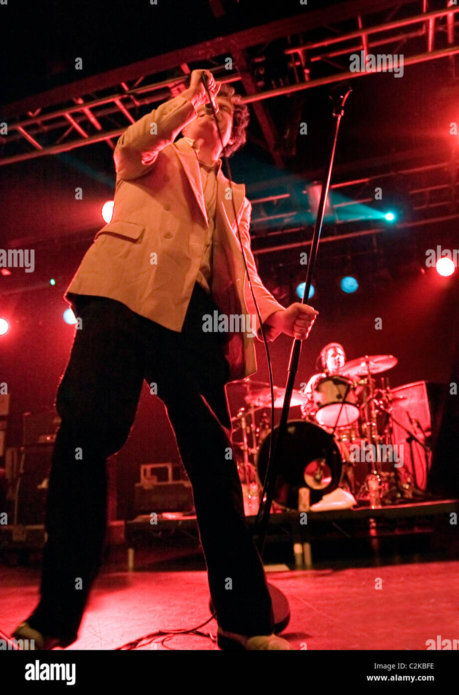 Electric Six performing at Liverpool Carling Academy Liverpool, England ...