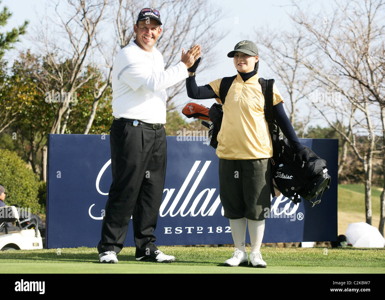Australian Tony Carolan whilst leading the Ballantine's Championship in ...