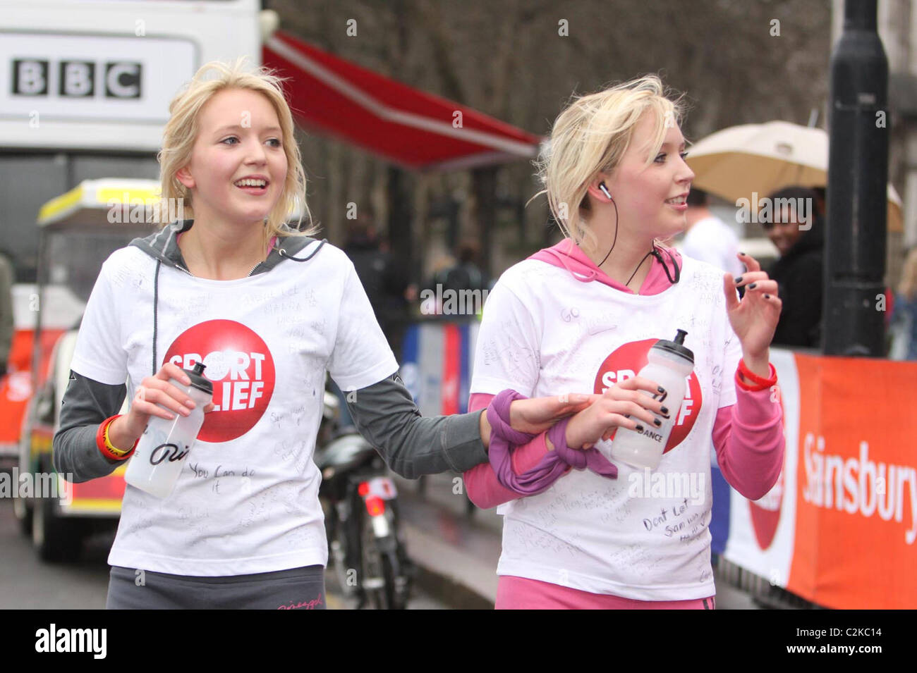 Big Brother twins Sam and Amanda Marchant The London Sainsbury's Sport ...