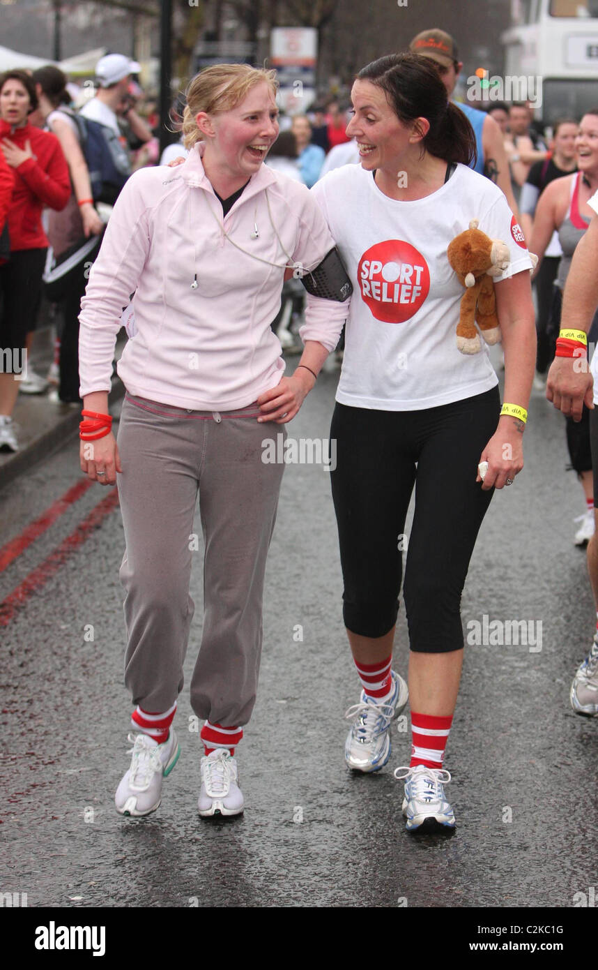 Davina McCall The London Sainsbury's Sport Relief Mile at the Victoria ...