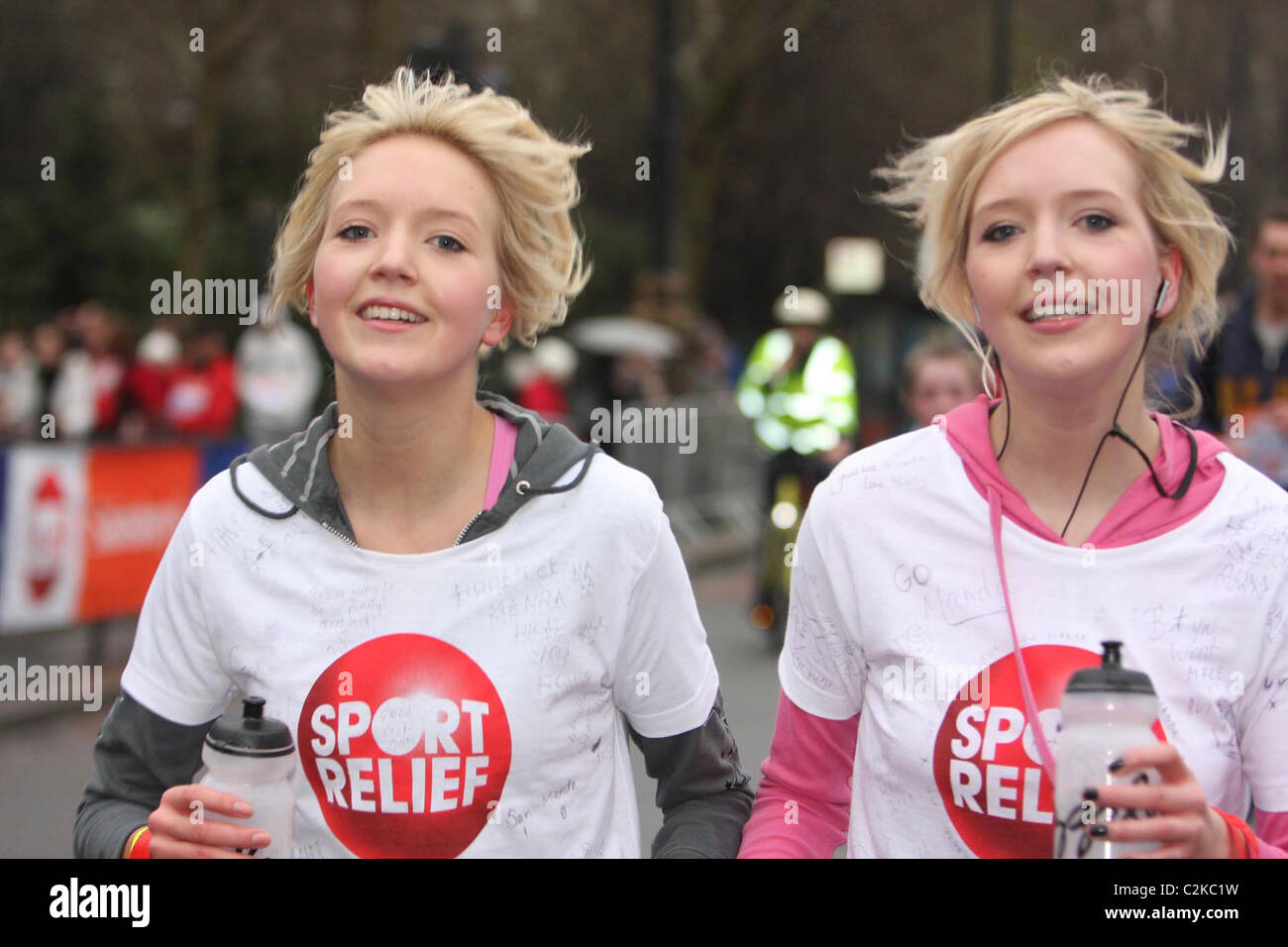 Big Brother twins Sam and Amanda Marchant The London Sainsbury's Sport ...