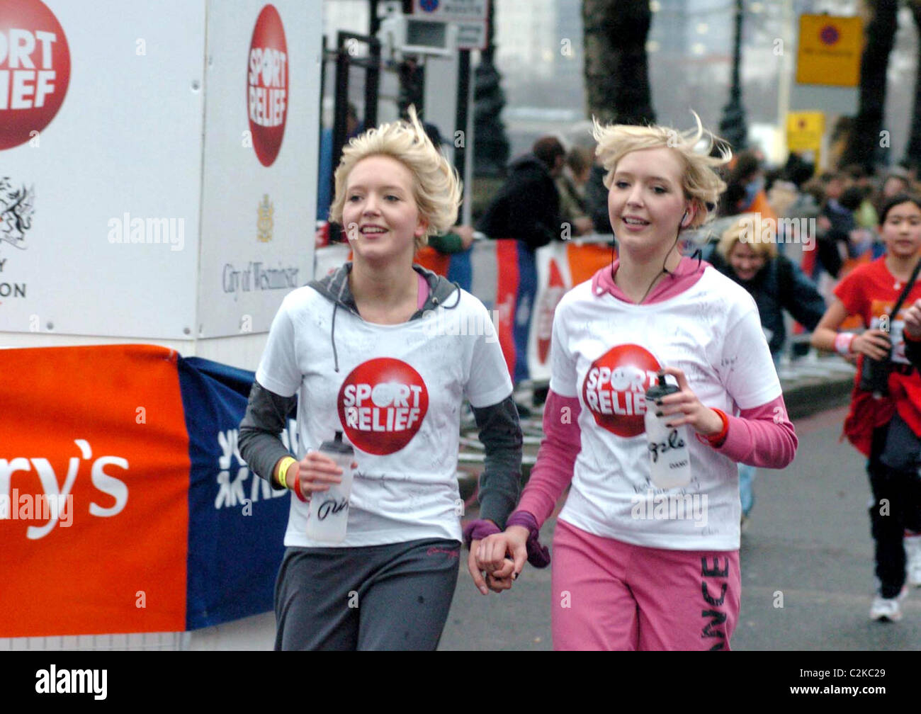 Big Brother twins Sam and Amanda Marchant The London Sainsbury's Sport ...