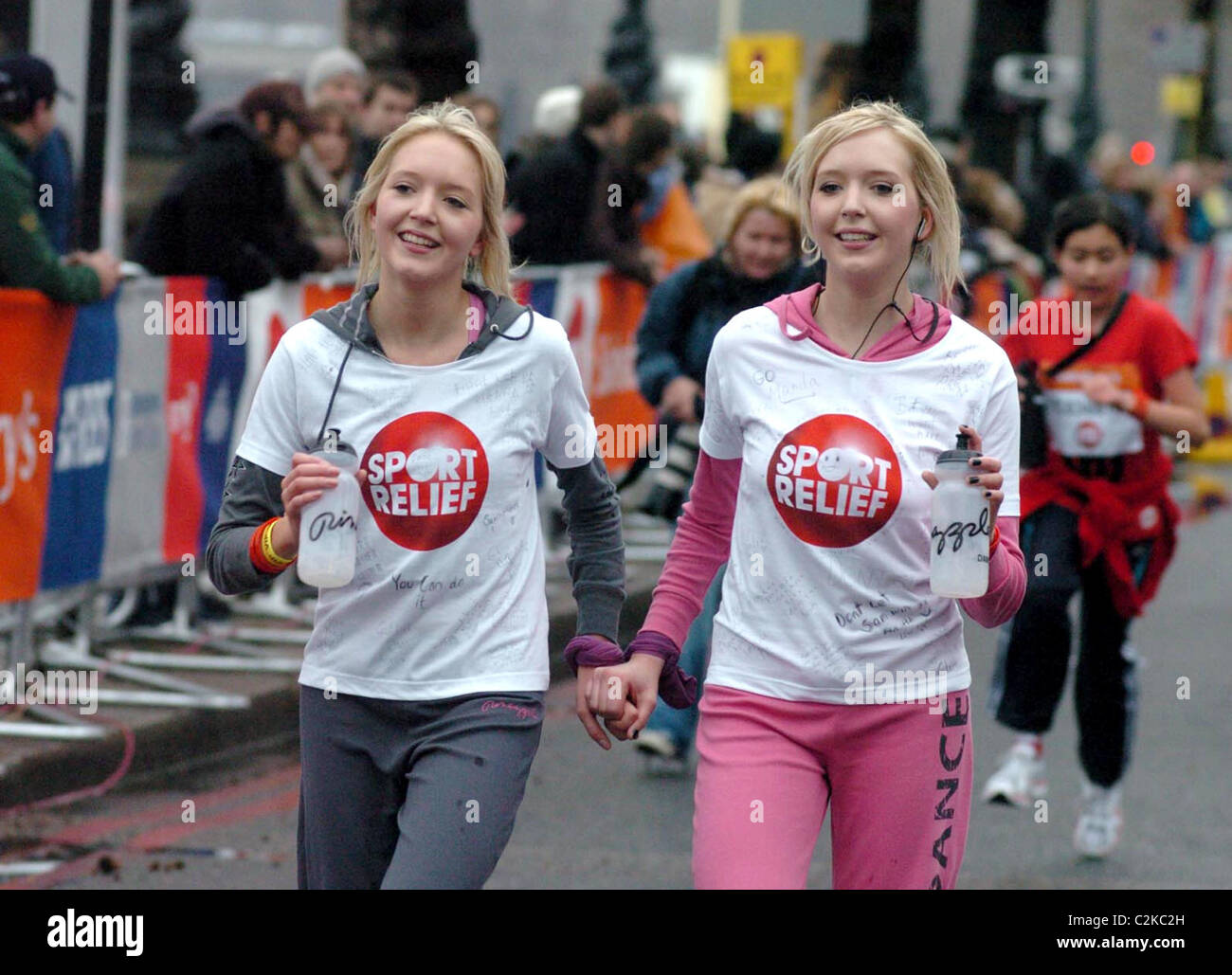 Big Brother twins Sam and Amanda Marchant The London Sainsbury's Sport ...