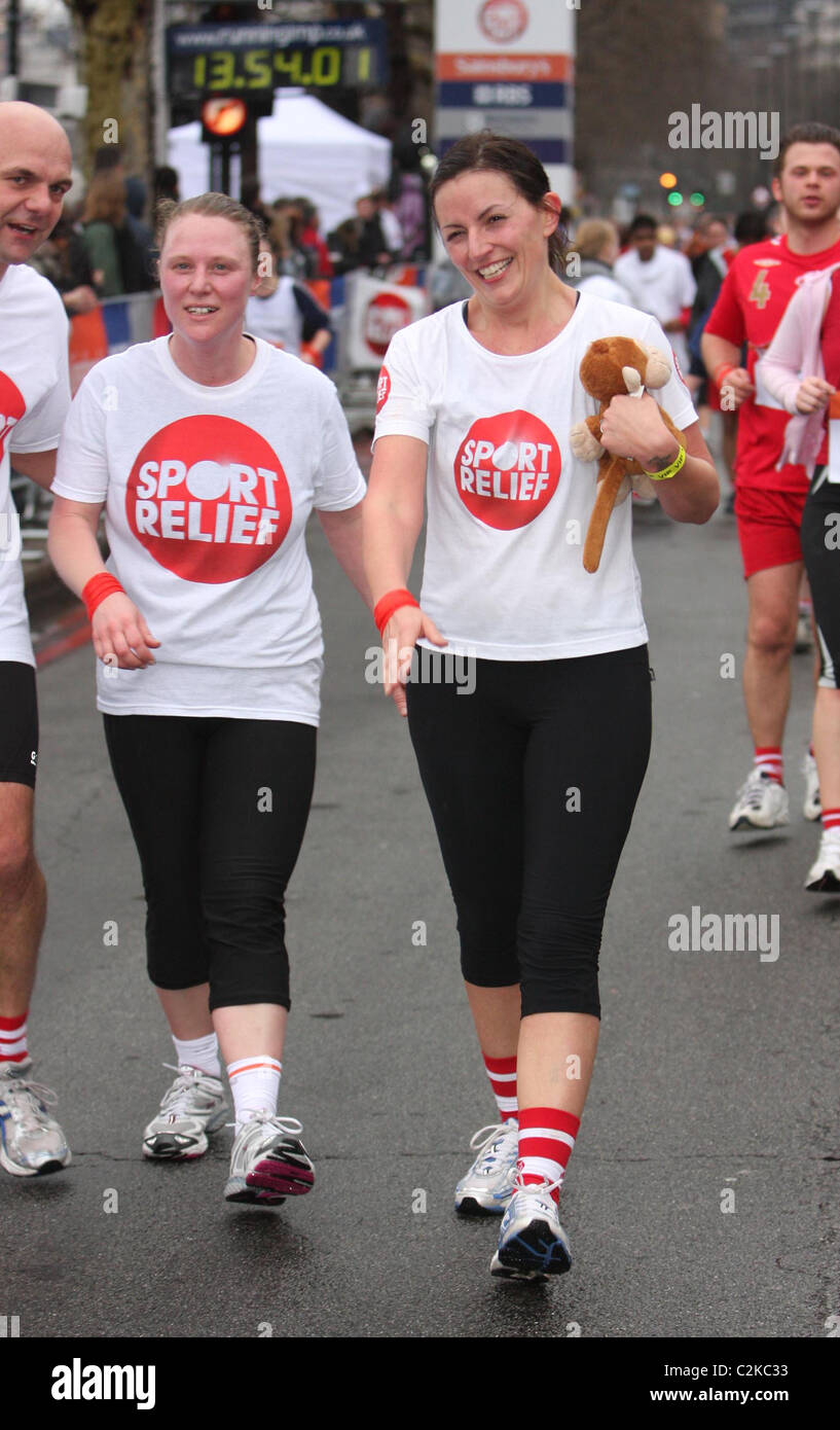 Davina McCall The London Sainsbury's Sport Relief Mile at the Victoria ...