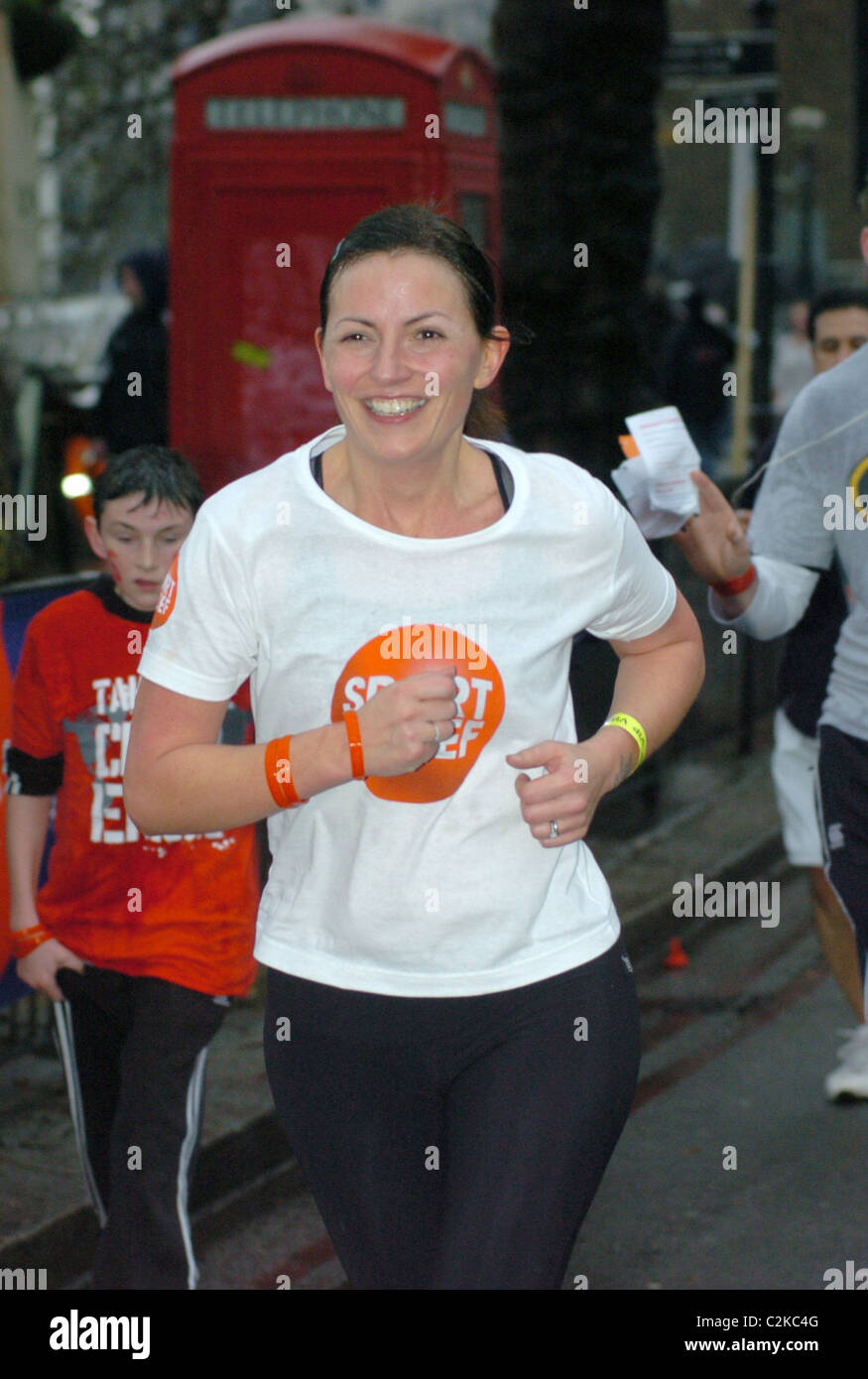 Davina McCall The London Sainsbury's Sport Relief Mile at the Victoria ...
