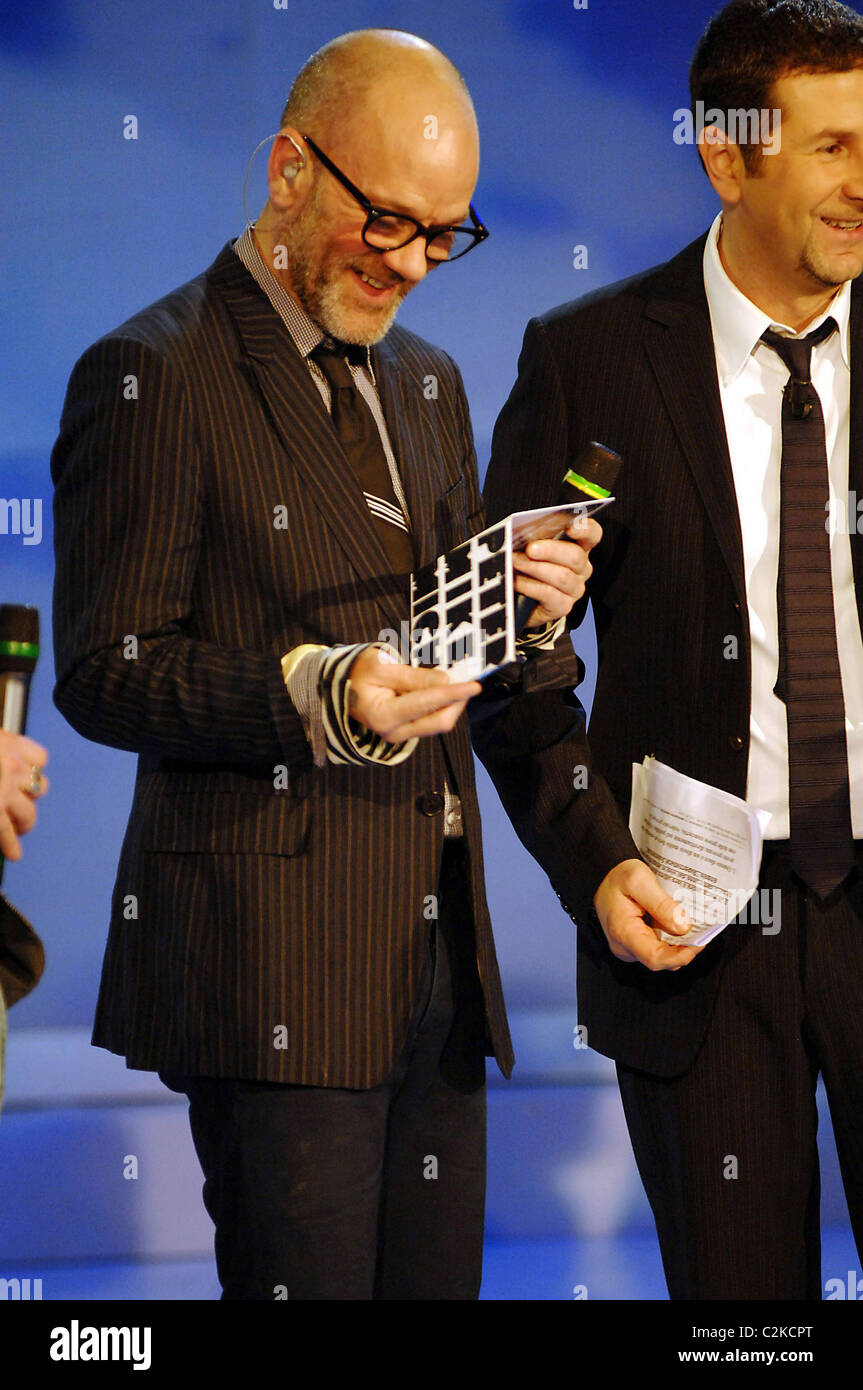 R.E.M appearing on an italian TV show Milan, Italy – 16.03.08 **Not ...