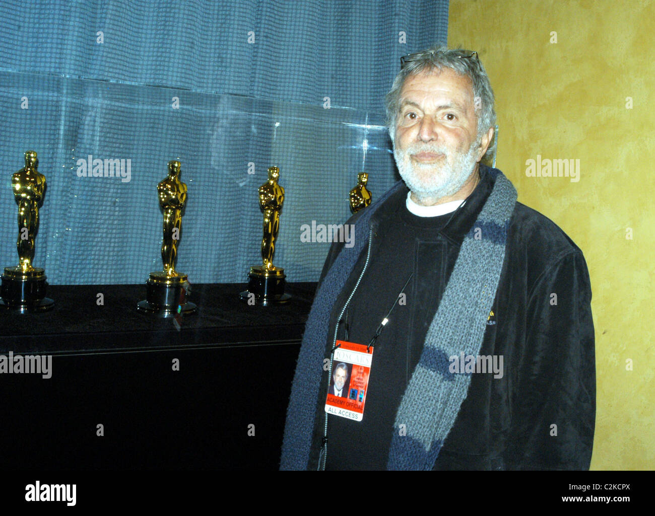 Sid Ganis prepares for the 80th Academy Awards on Hollywood Blvd. Los ...