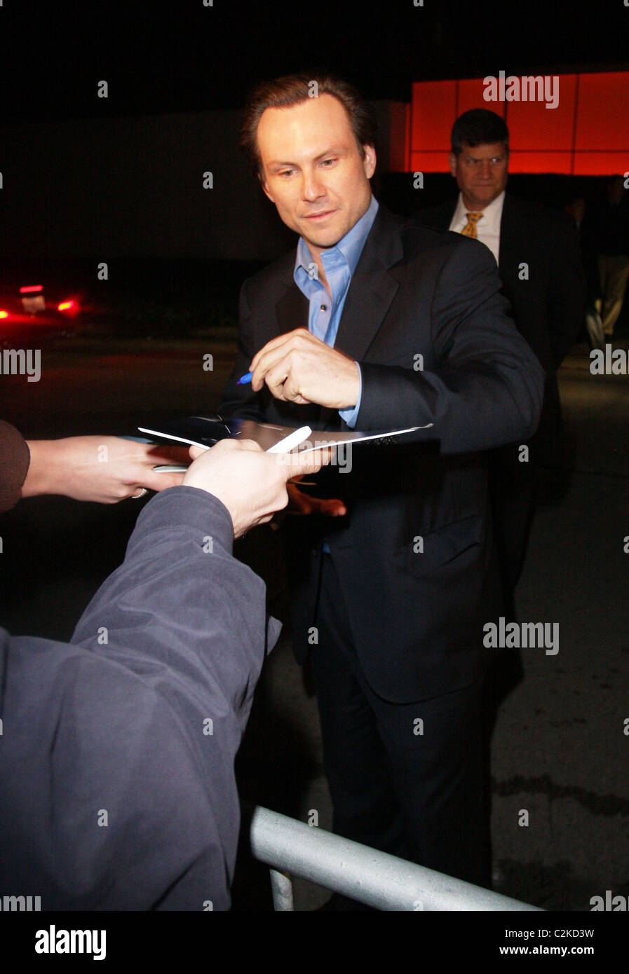 Christian Slater leaving a pre Oscar party Beverly Hills, California ...