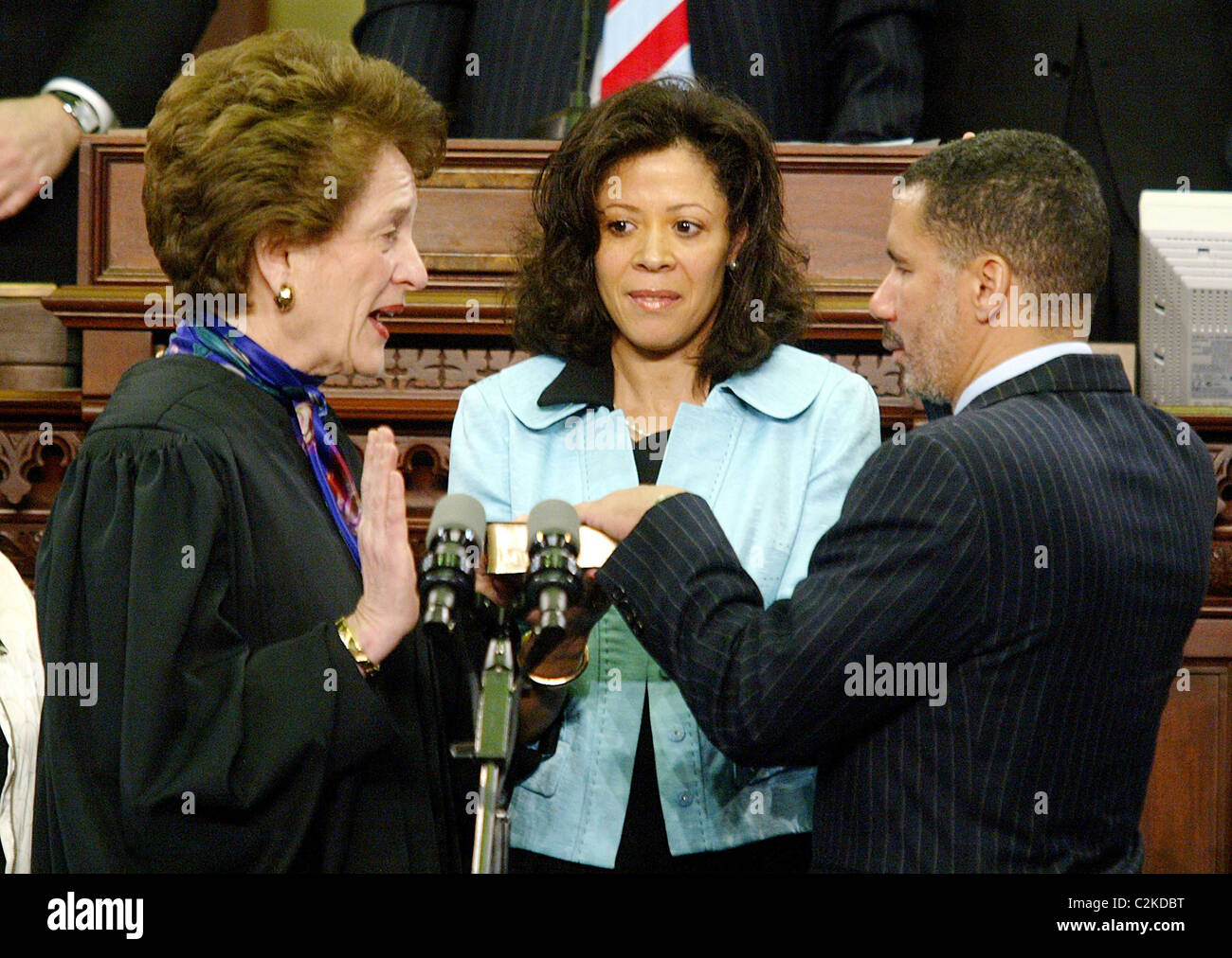 Lt. Gov. David A. Paterson is sworn in as Governor of New York at the ...