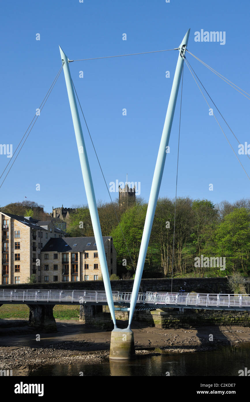 The Millenium Bridge, St.George's Quay and the River Lune. Lancaster ...