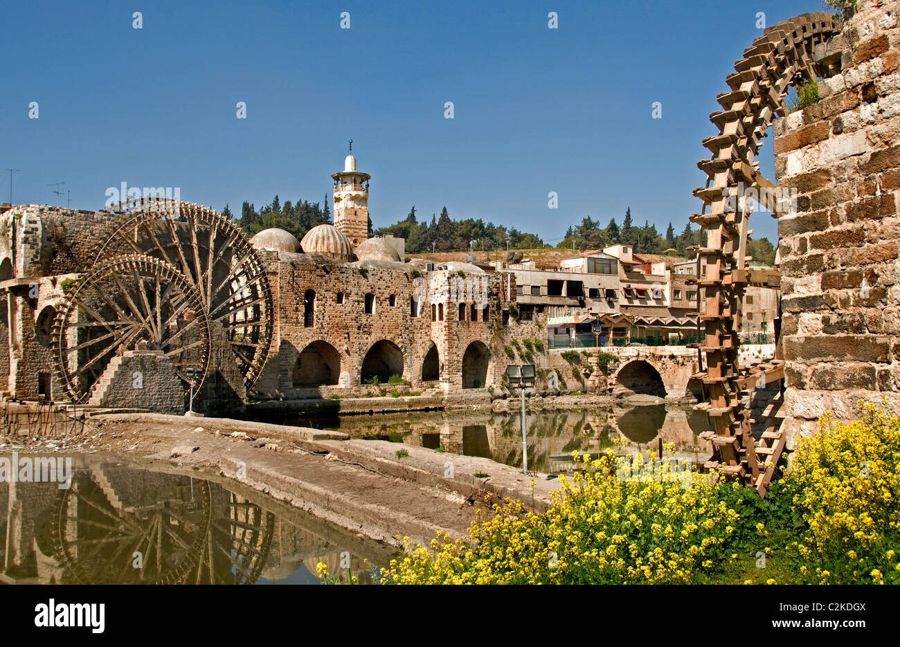 Hama Water Mill Noria 20 meter high Syria Orontes River build in ...