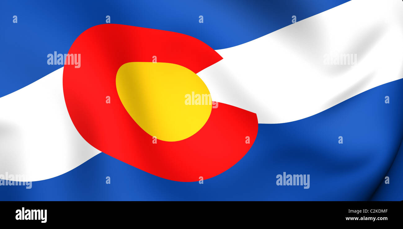 Flag of Colorado, USA Stock Photo - Alamy