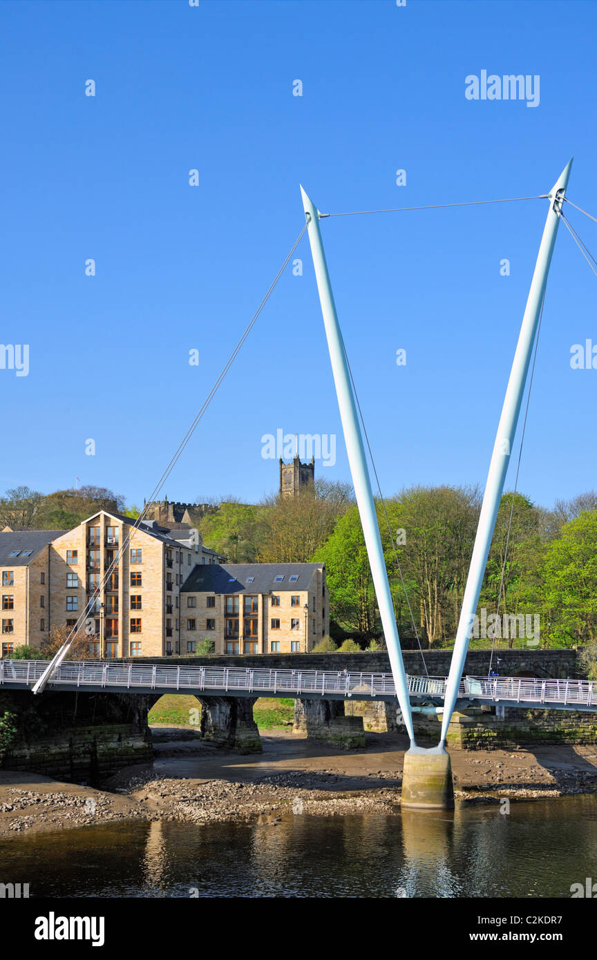 The Millenium Bridge, St.George's Quay and the River Lune. Lancaster ...