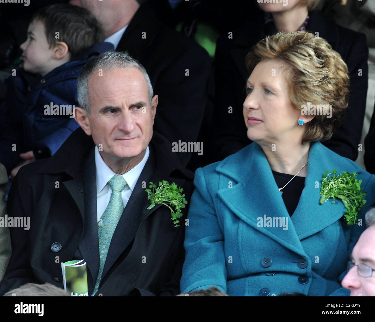 Mary McAleese, President of Ireland and her husband Martin Dublin's ...