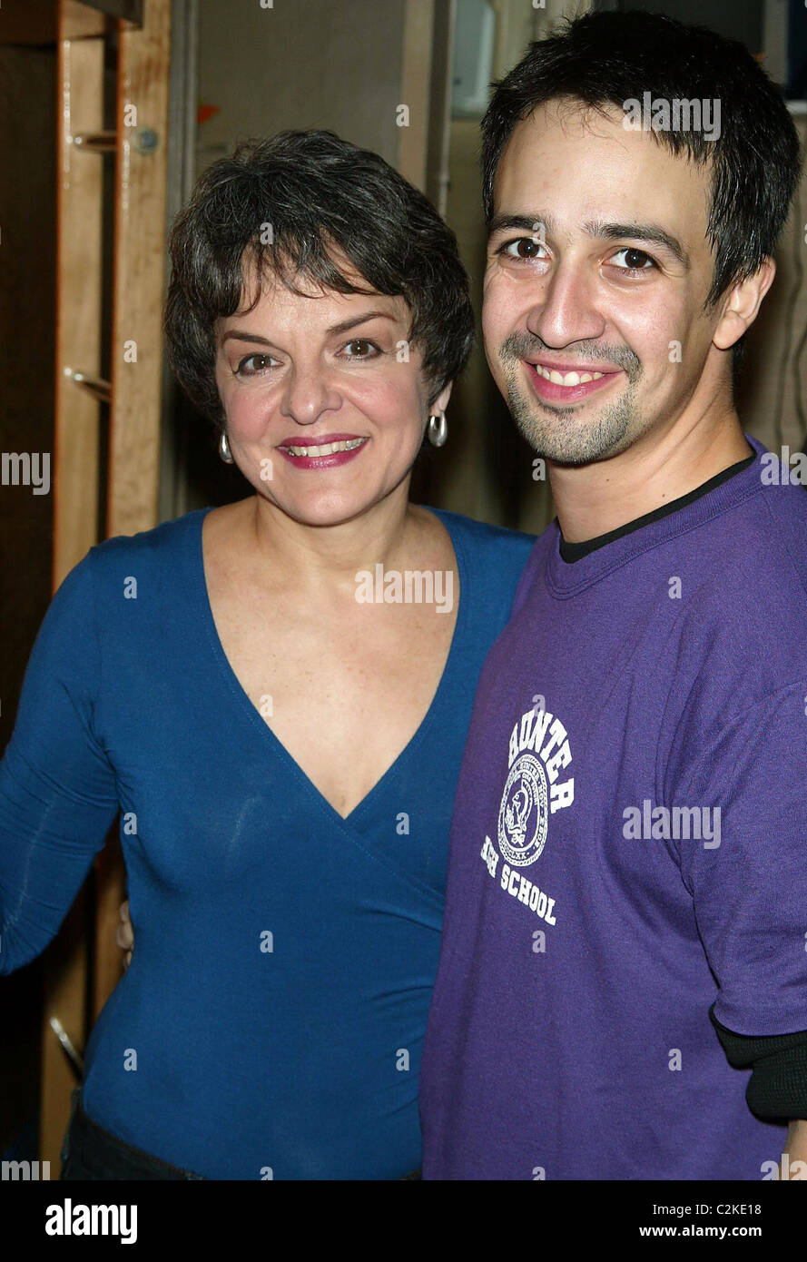 Cast members Priscilla Lopez and Lin-Manuel Miranda of the new Broadway ...