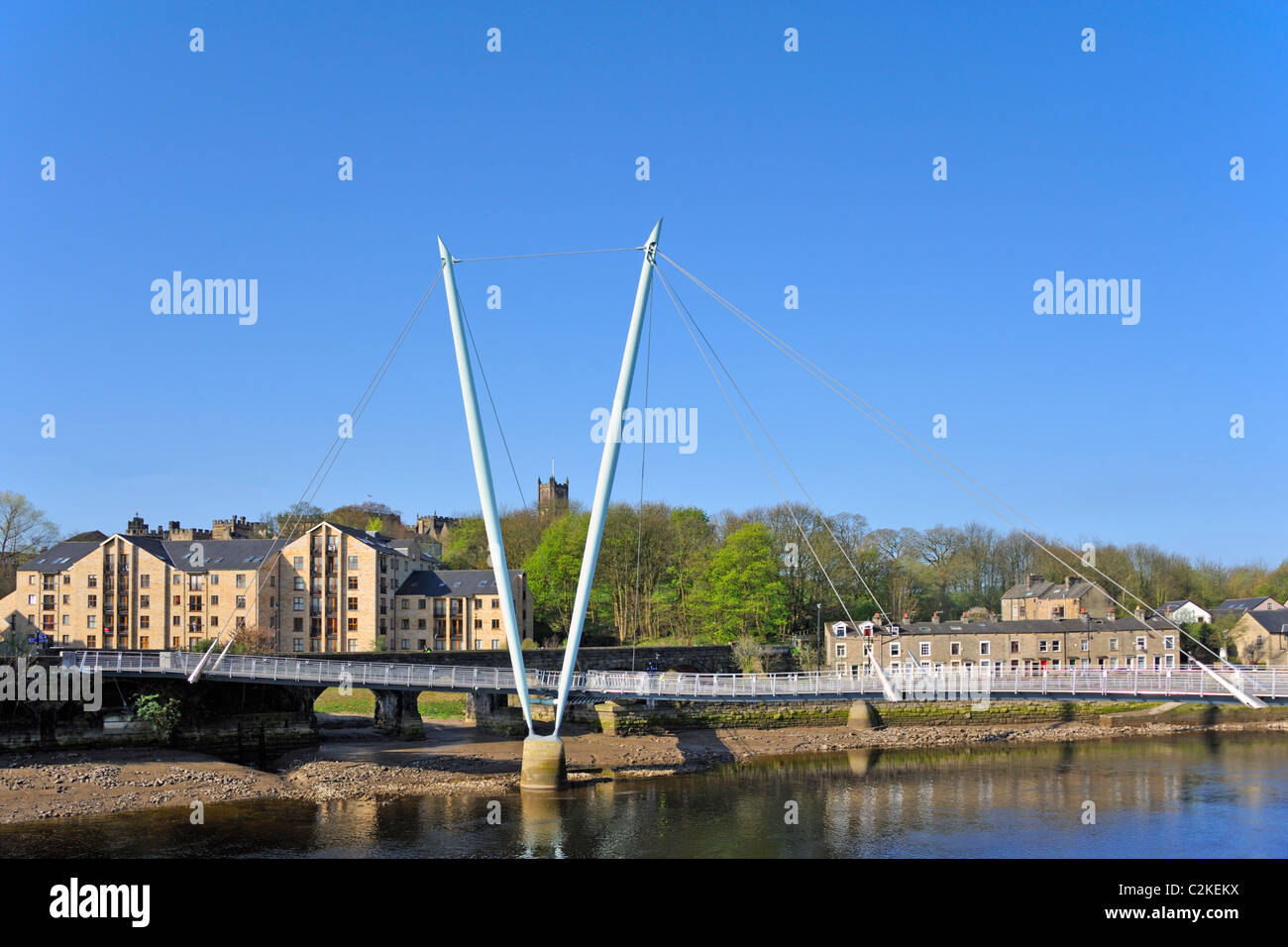 The Millenium Bridge, St.George's Quay and the River Lune. Lancaster ...