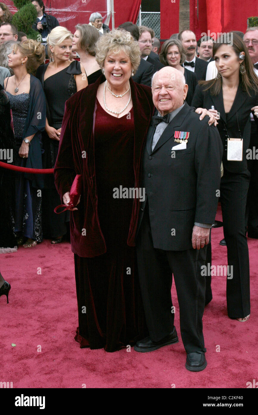 Mickey Rooney and his wife Jan Rooney The 80th Annual Academy Awards ...