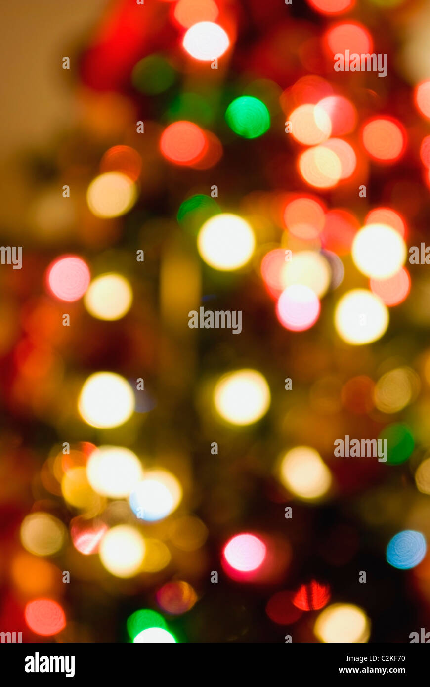 The Glow Of Colored Lights Stock Photo - Alamy