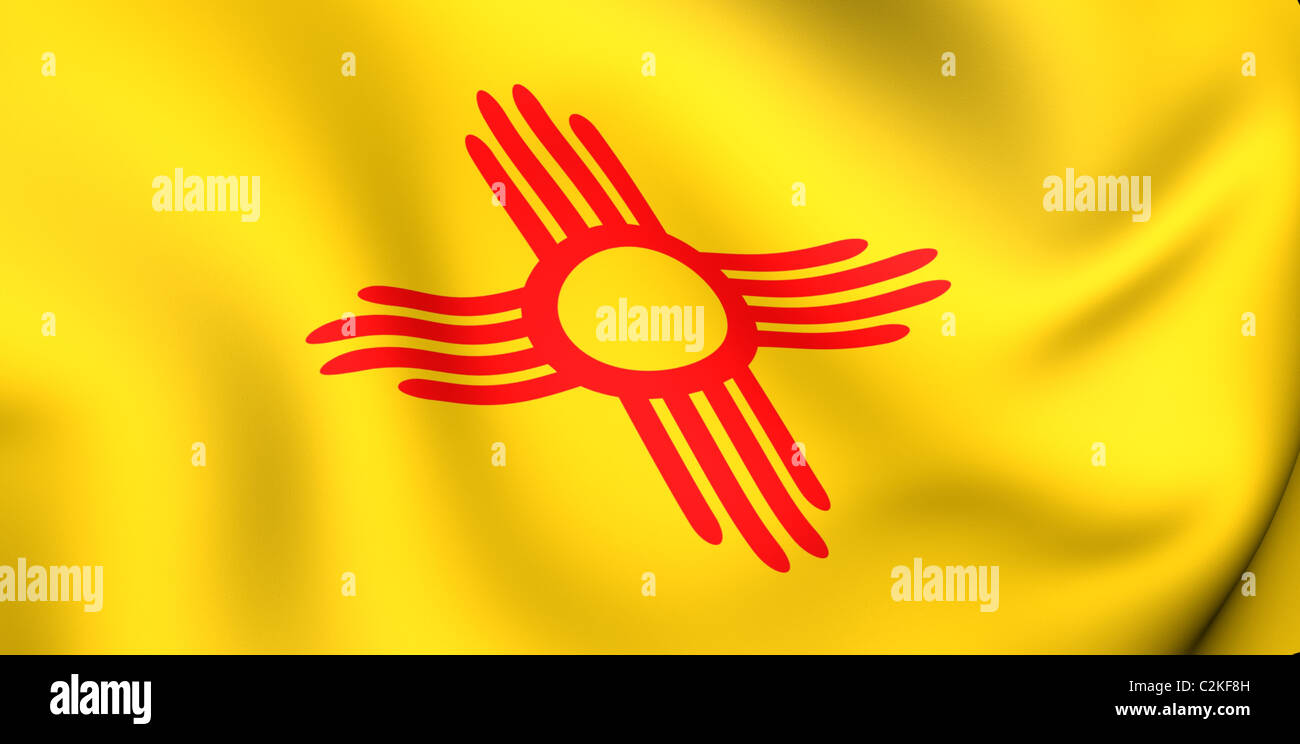 Flag of New Mexico, USA Stock Photo - Alamy