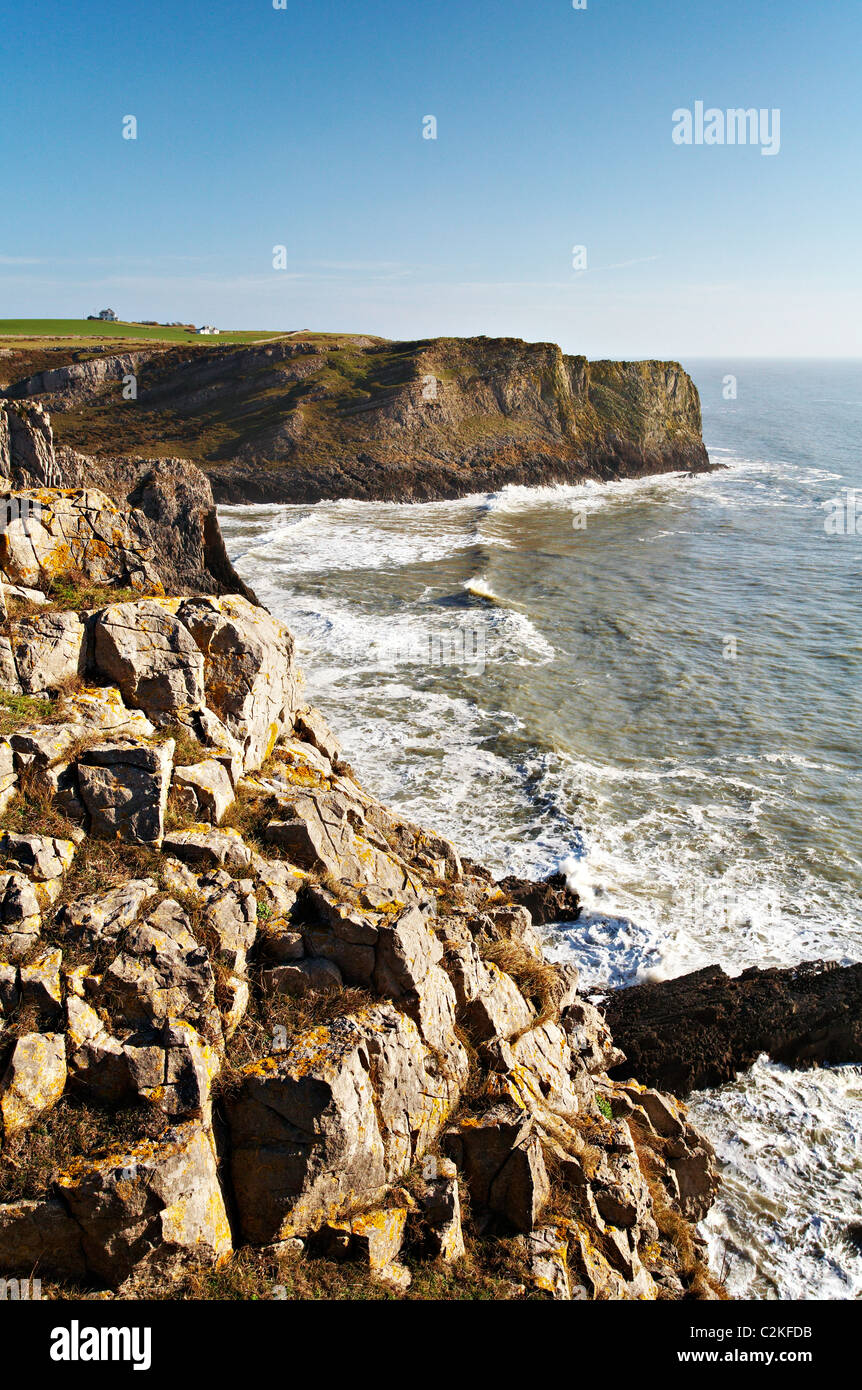 Mewslade Bay, Gower, Wales Stock Photo - Alamy